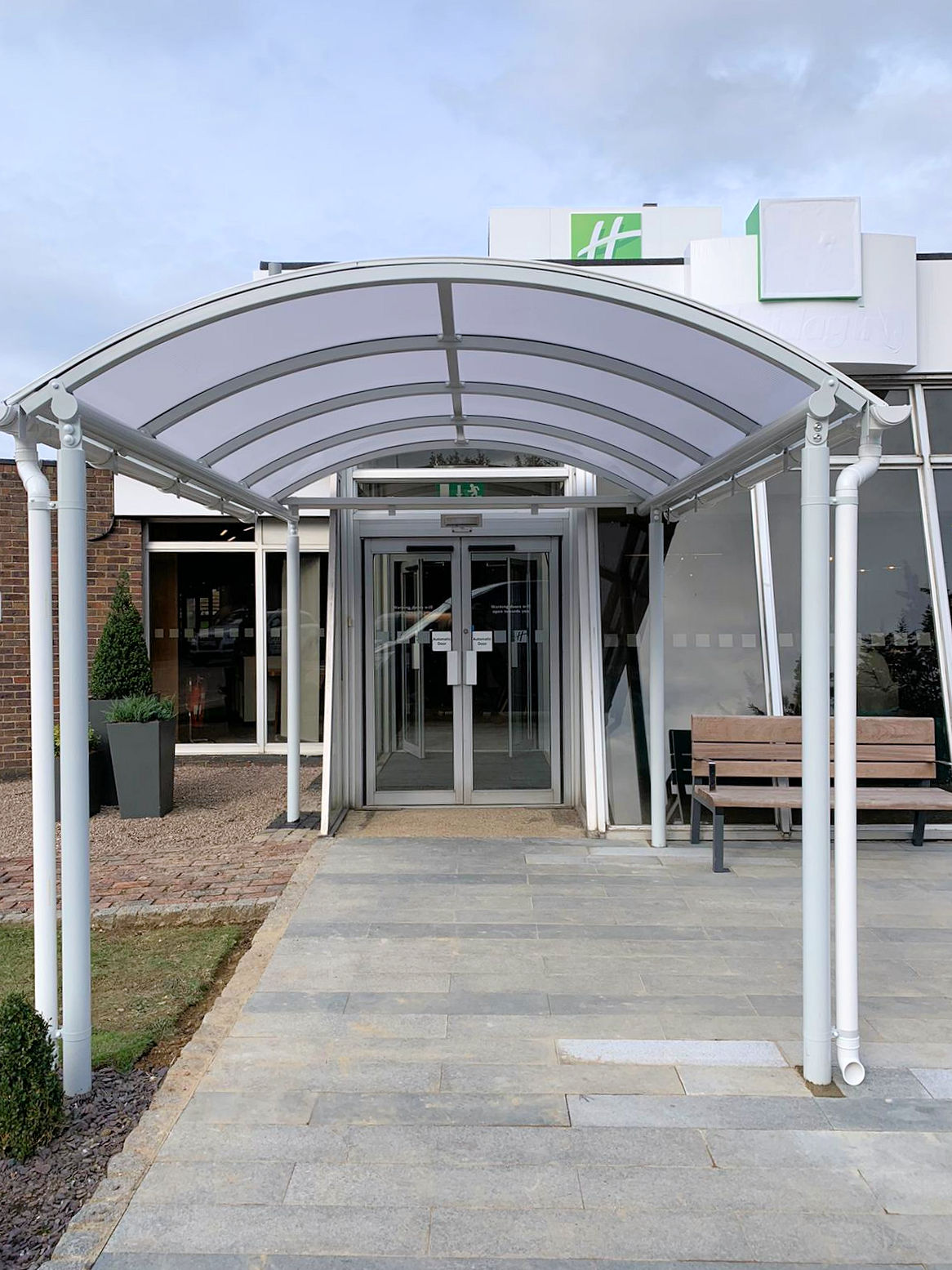 Holiday Inn Dover, Kent Case Study | Canopies for Hotels | Able ...