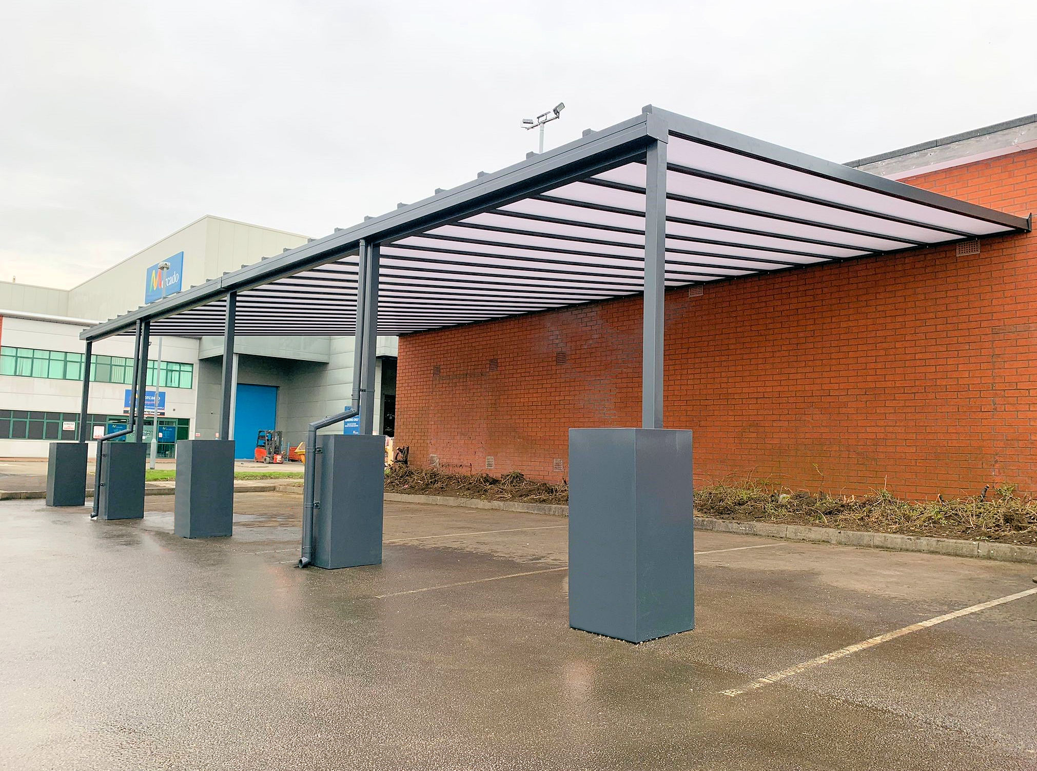 Leeds Headlam | Wall Mounted Canopy - Able Canopies Ltd.