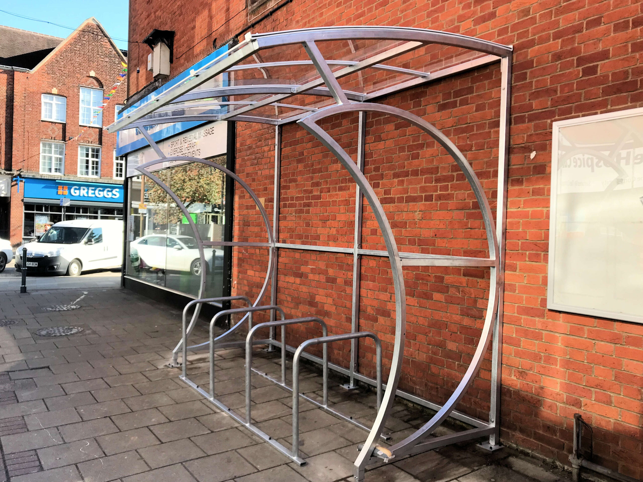 Letchworth Town Centre, Cycle Shelter - Able Canopies Ltd
