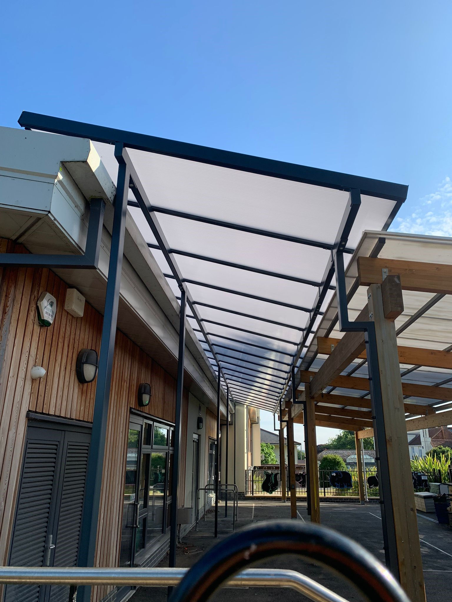 Littlegarth School | School Canopy | Free Standing Canopy - Able ...