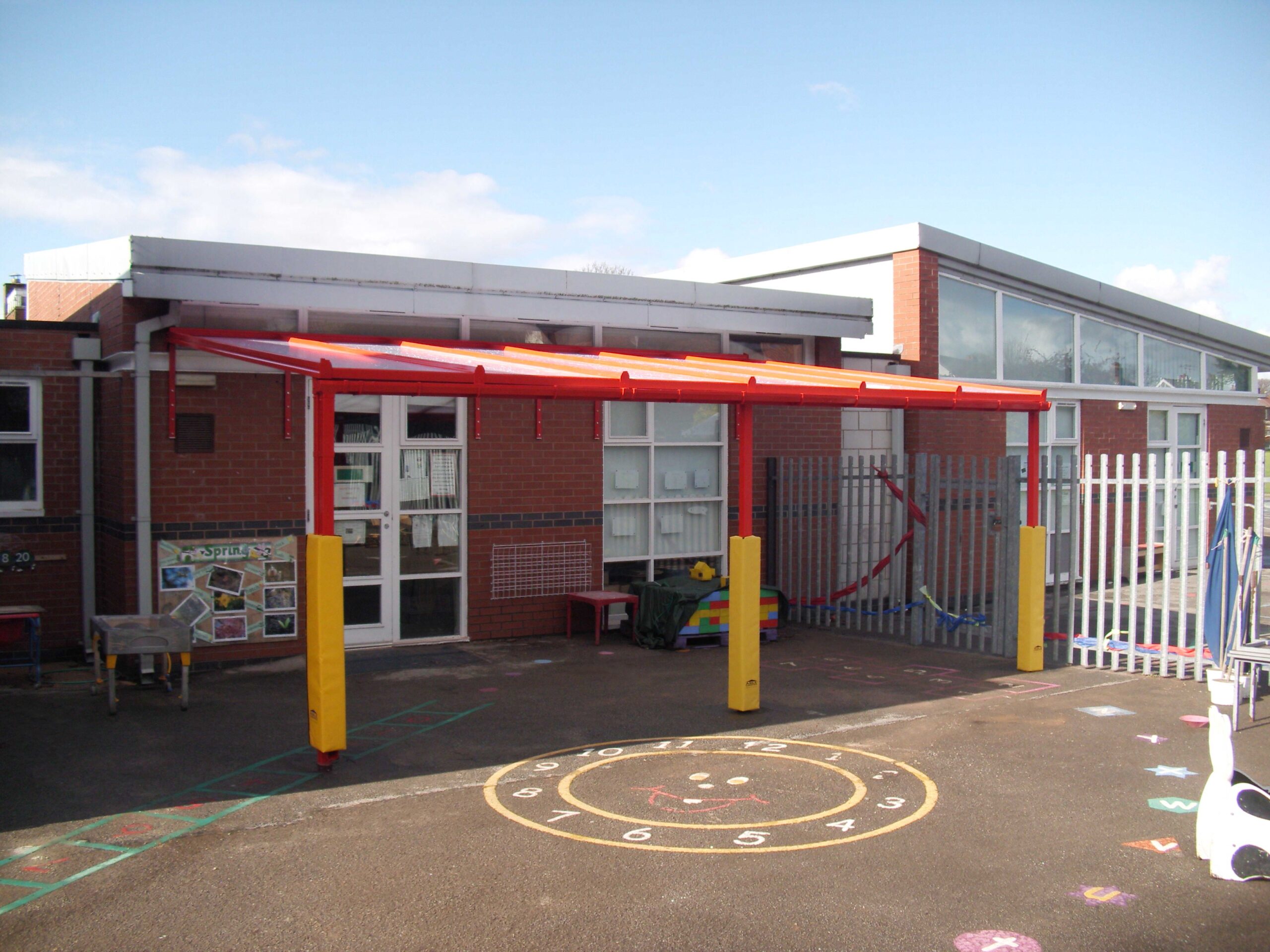 Mendell Primary School, Wirral - Wall Mounted Canopy - Able Canopies