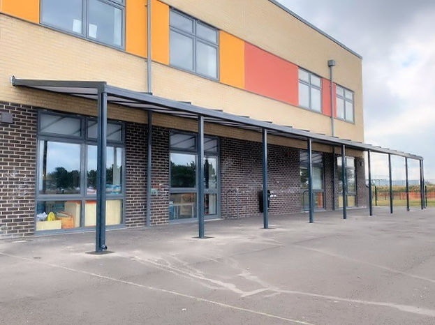 North Denes Primary School | School Canopy | Wall Mounted Canopy - Able ...