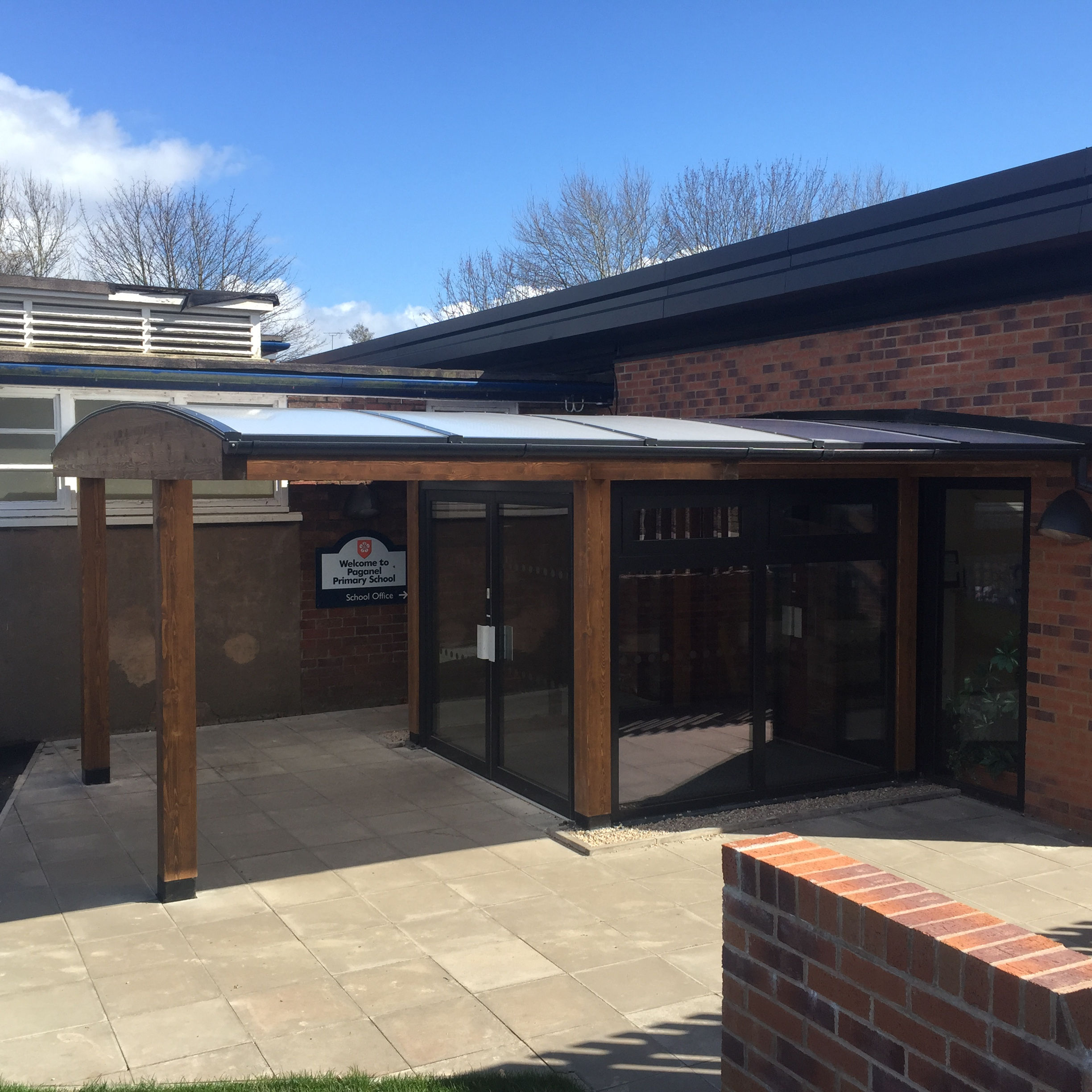 Paganel Primary School, Bespoke Timber Canopy - Able Canopies Ltd