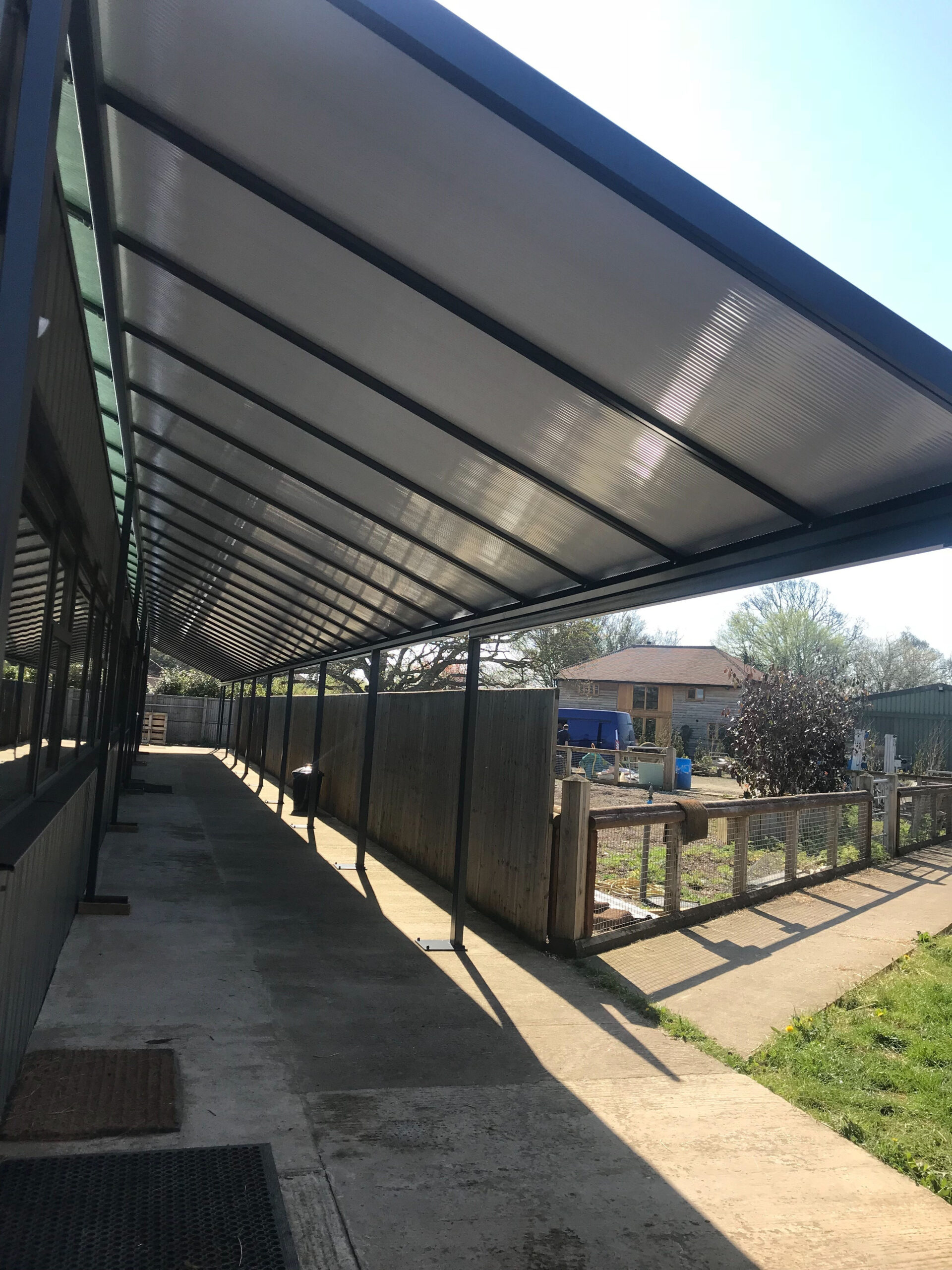 Pets World, Wall Mounted Canopy - Able Canopies Ltd
