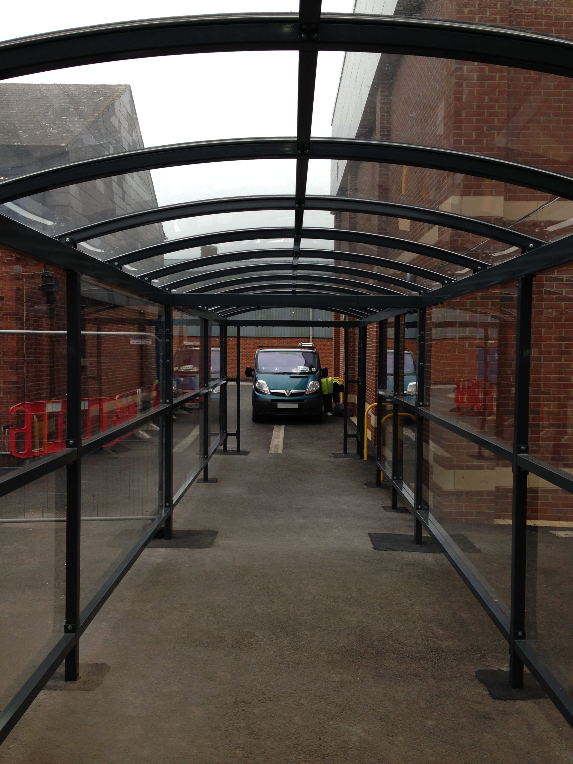 Queen Elizabeth High School, Free Standing Walkway - Able Canopies Ltd