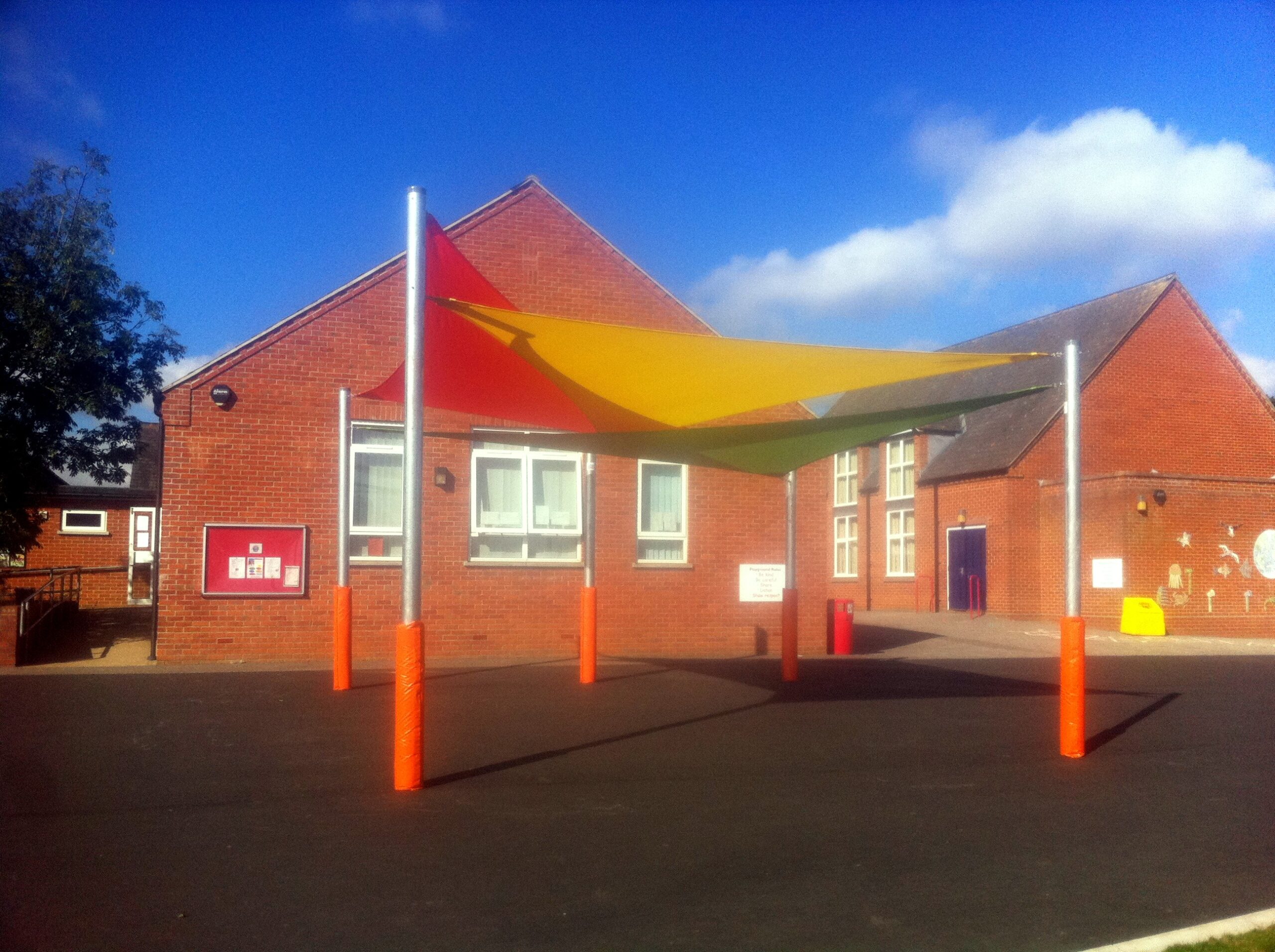 Reepham Primary School, Norwich - Shade Sails - Able Canopies