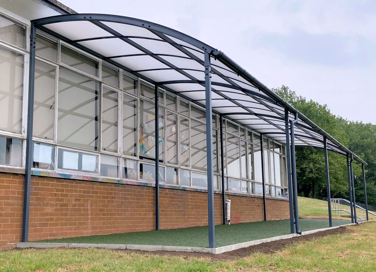 Ringland Primary School | Free Standing Canopy | School Canopy | Able ...