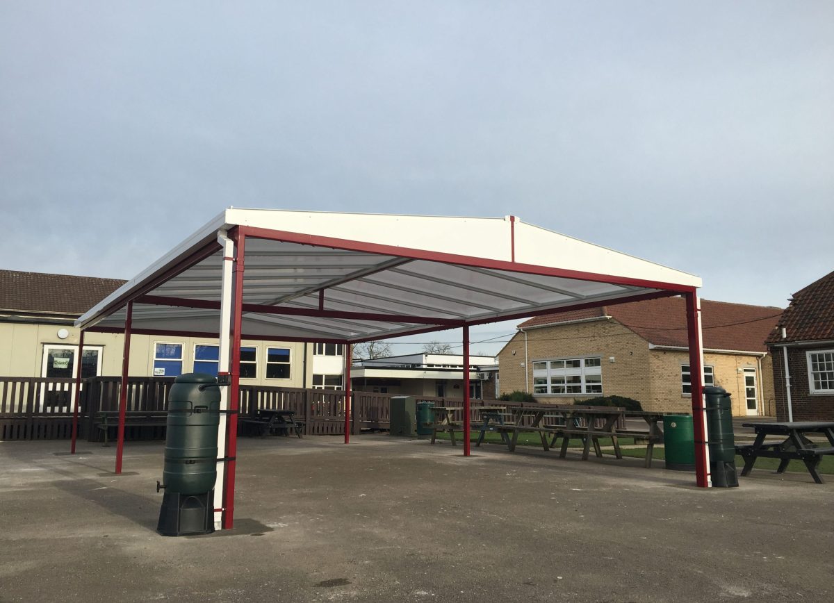 Sawston Village College, Free Standing Canopy - Able Canopies Ltd