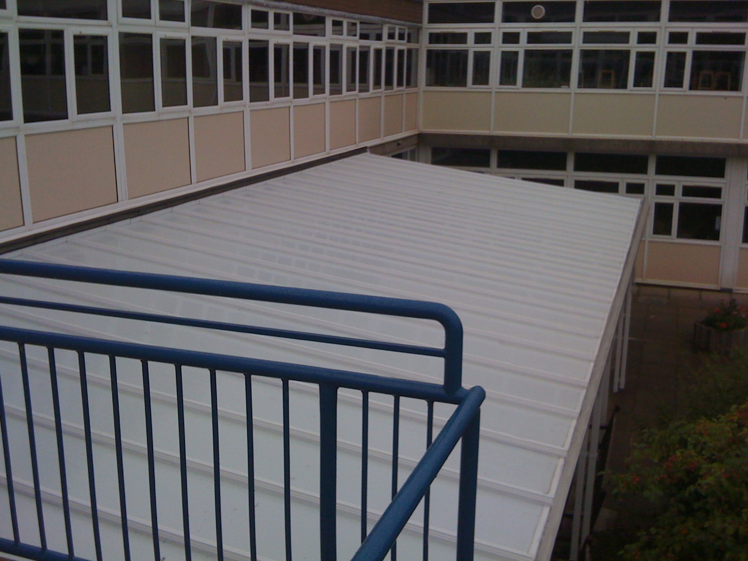 Sidmouth College - Wall Mounted Canopy - Able Canopies