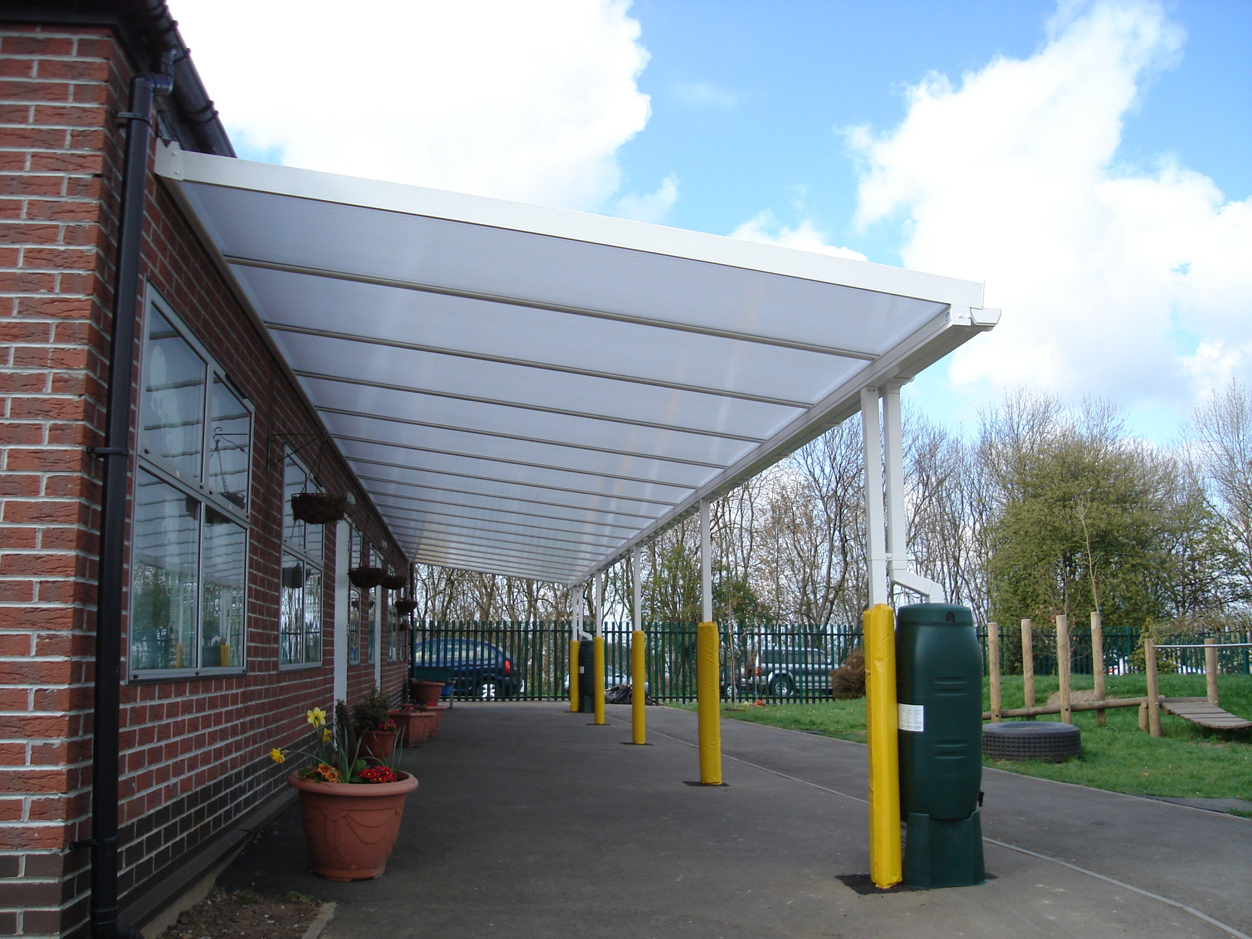 Sledmere Primary School, Dudley - Wall Mounted Canopy - Able Canopies
