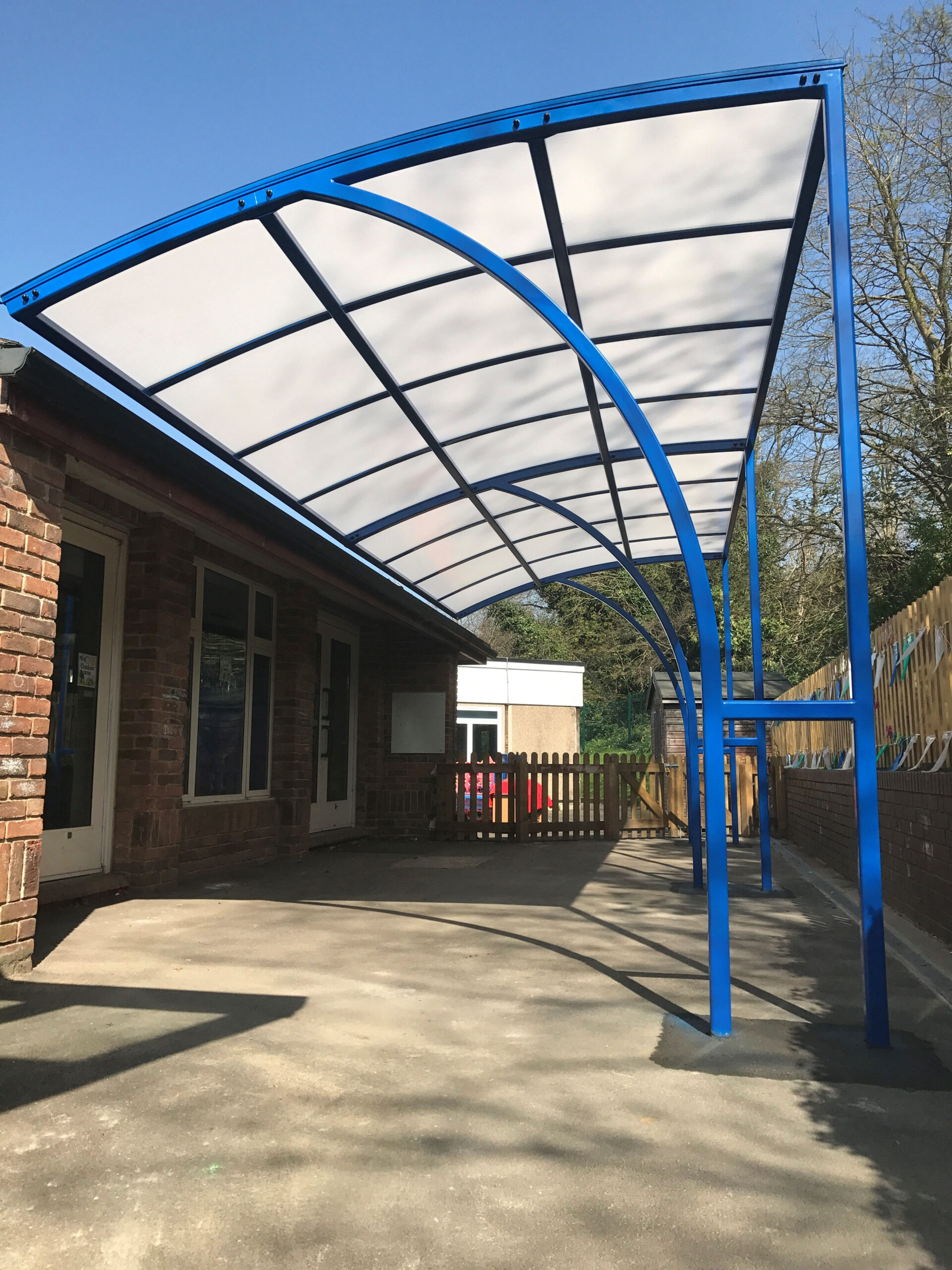 St James C of E Primary School, Free Standing Canopies - Able Canopies Ltd