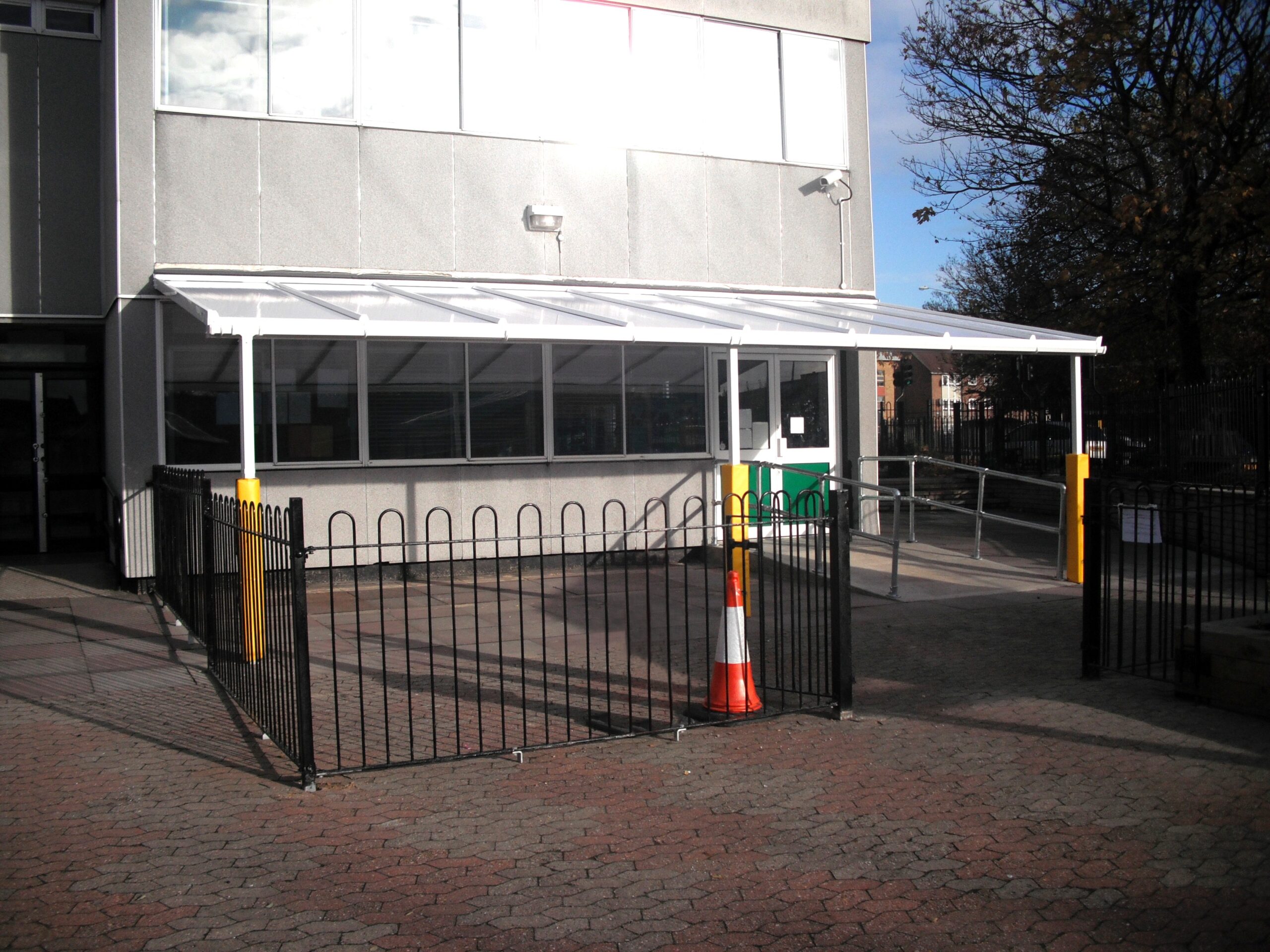 St Joseph's RC Primary School, Essex - Wall Mounted Canopy - Able Canopies