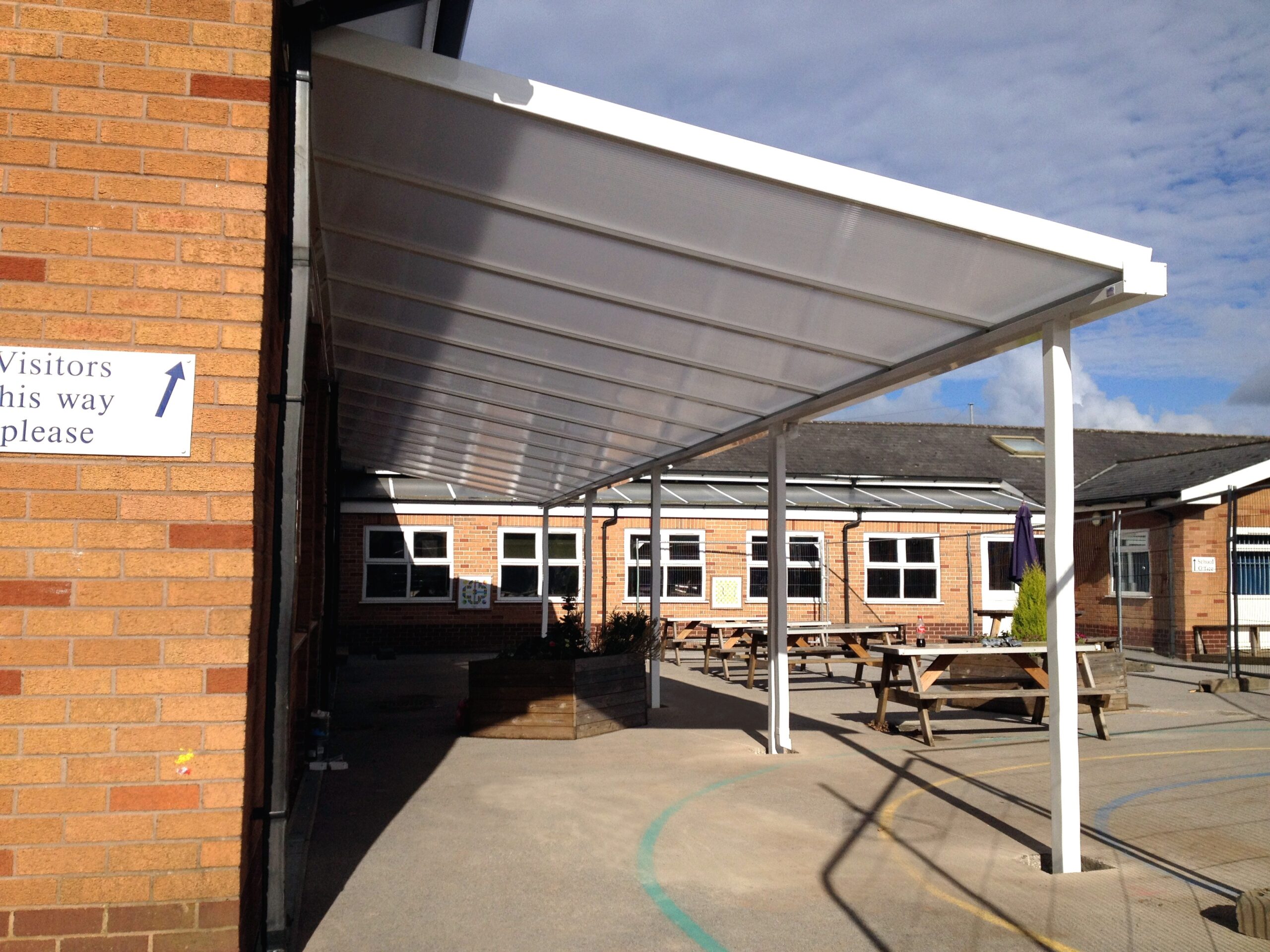 St John's Catholic Primary School, Stafford - Wall Mounted Canopy ...