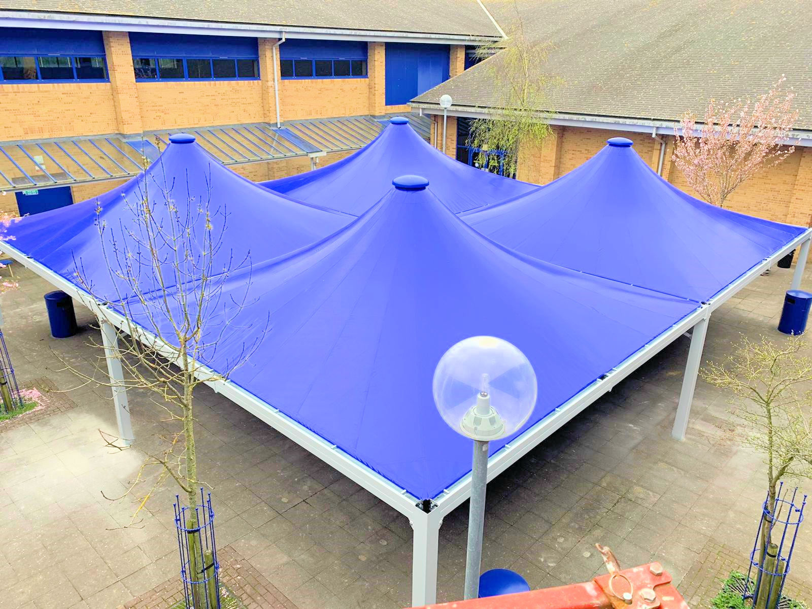 St Josephs R.C High School | Free Standing Tensile Structure | School ...