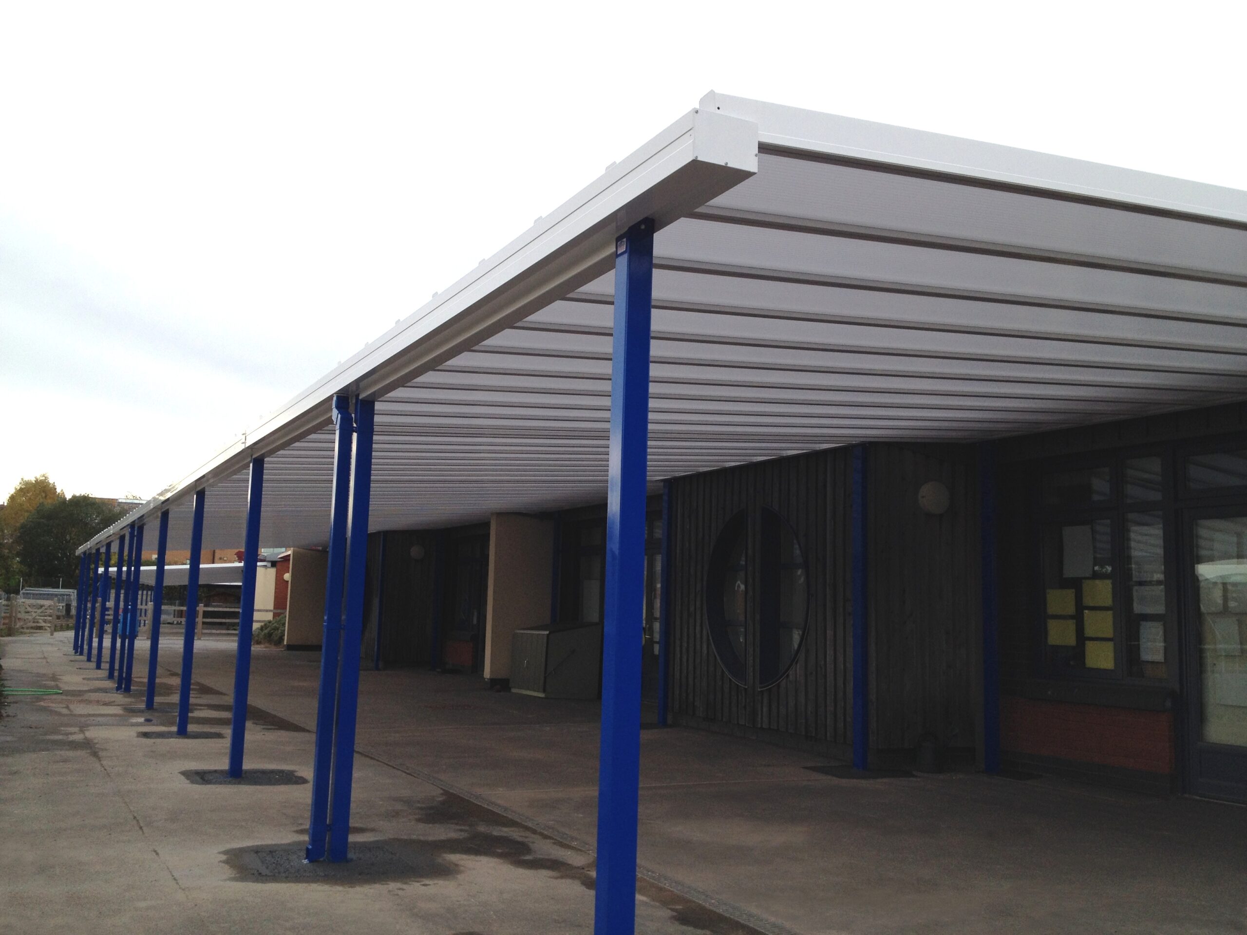 St Michael's C of E Primary School, Exeter - Wall Mounted Canopy - Able ...