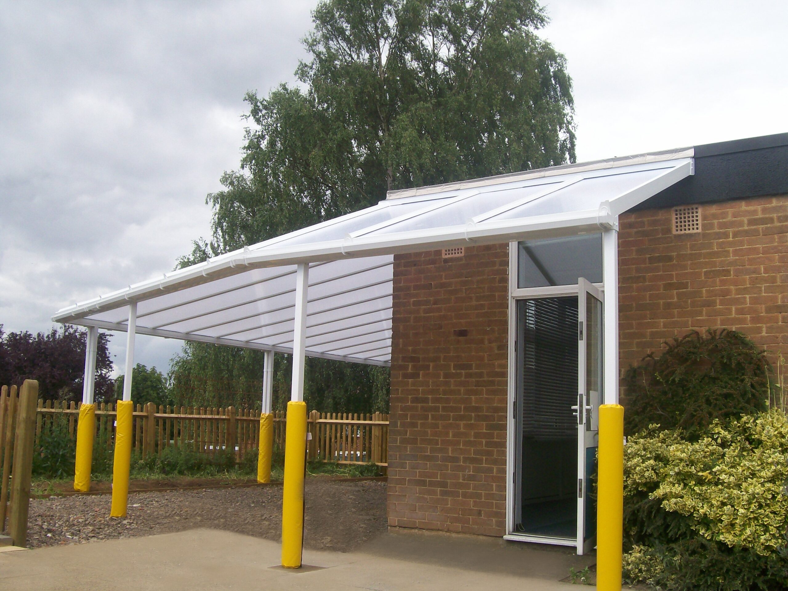 St Paul's Infant School - 2nd Wall Mounted Canopy - Able Canopies
