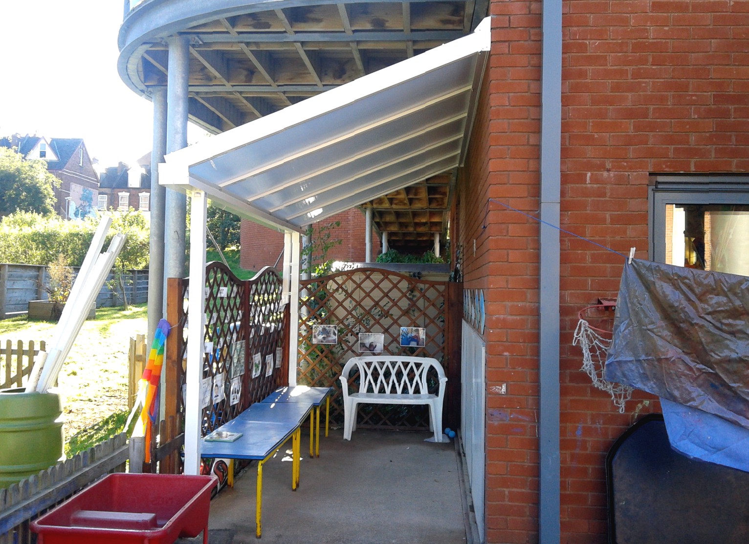 St Sidwell's C of E Primary School, Exeter - Wall Mounted Canopy - Able ...