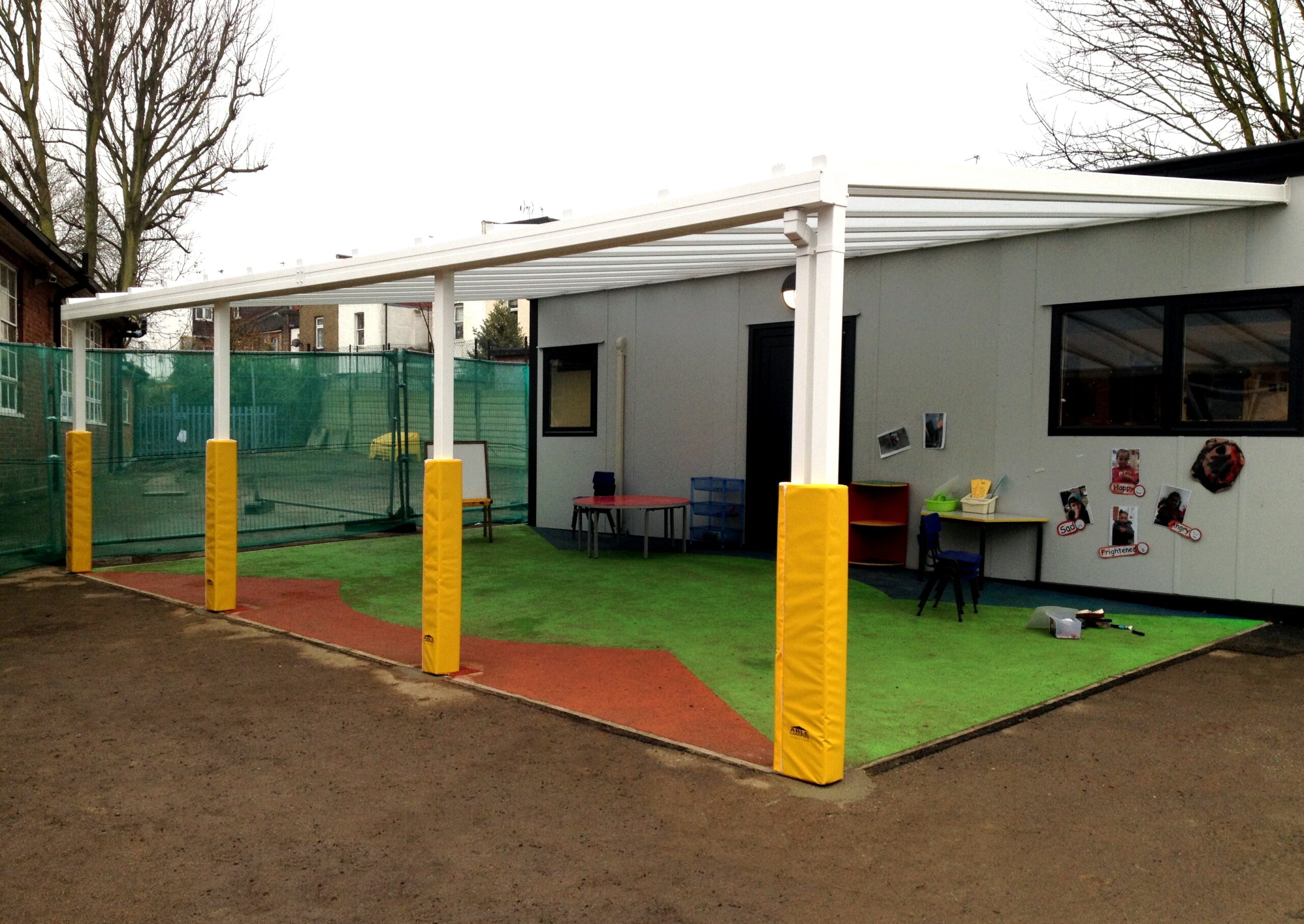 Summerside Primary School, Barnet - Wall Mounted Canopy - Able Canopies