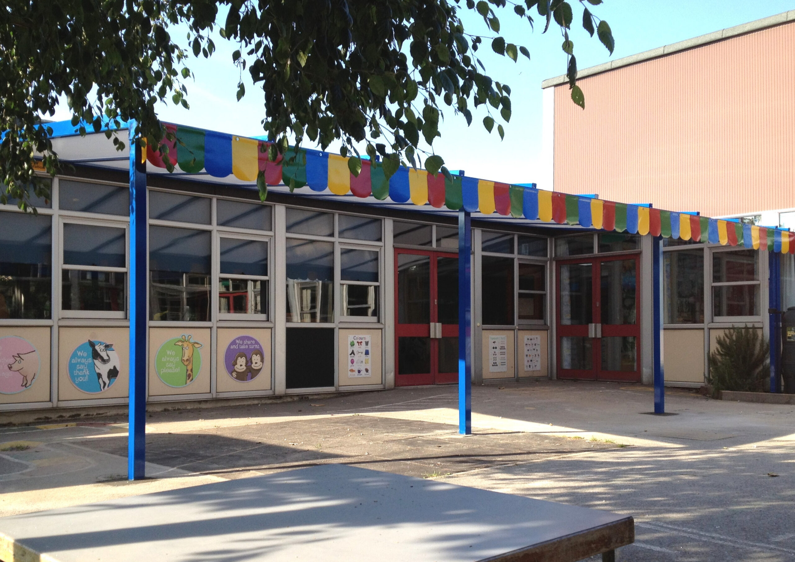 Templars Primary & Nursery School, Witham - Wall Mounted Canopy - Able ...