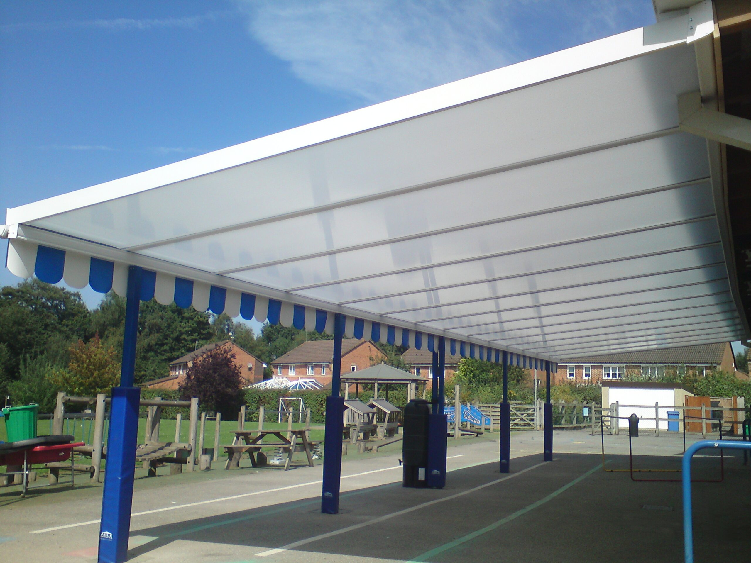The Brook School, Crawley - Wall Mounted Canopy - Able Canopies