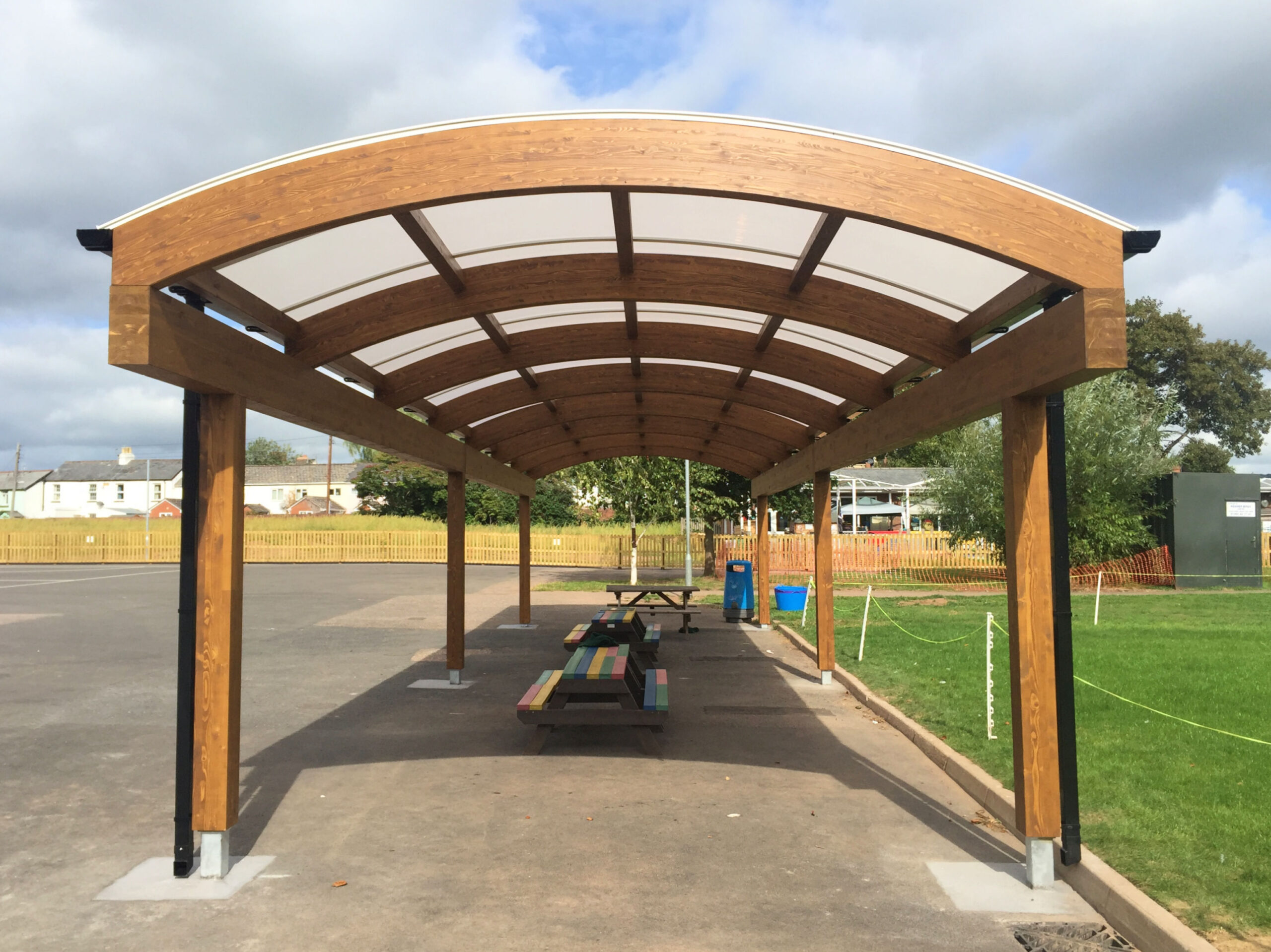The Castle Primary School - Timber Dome Free Standing Canopy - Able ...