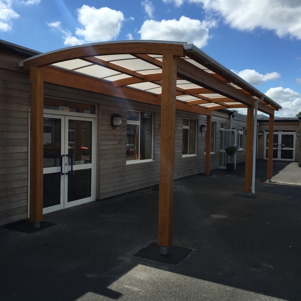 The Colleton Primary School, Timber Canopy - Able Canopies Ltd