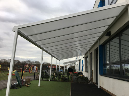 The Edith Borthwick School, 5no. Coniston Wall Mounted Canopies - Able ...