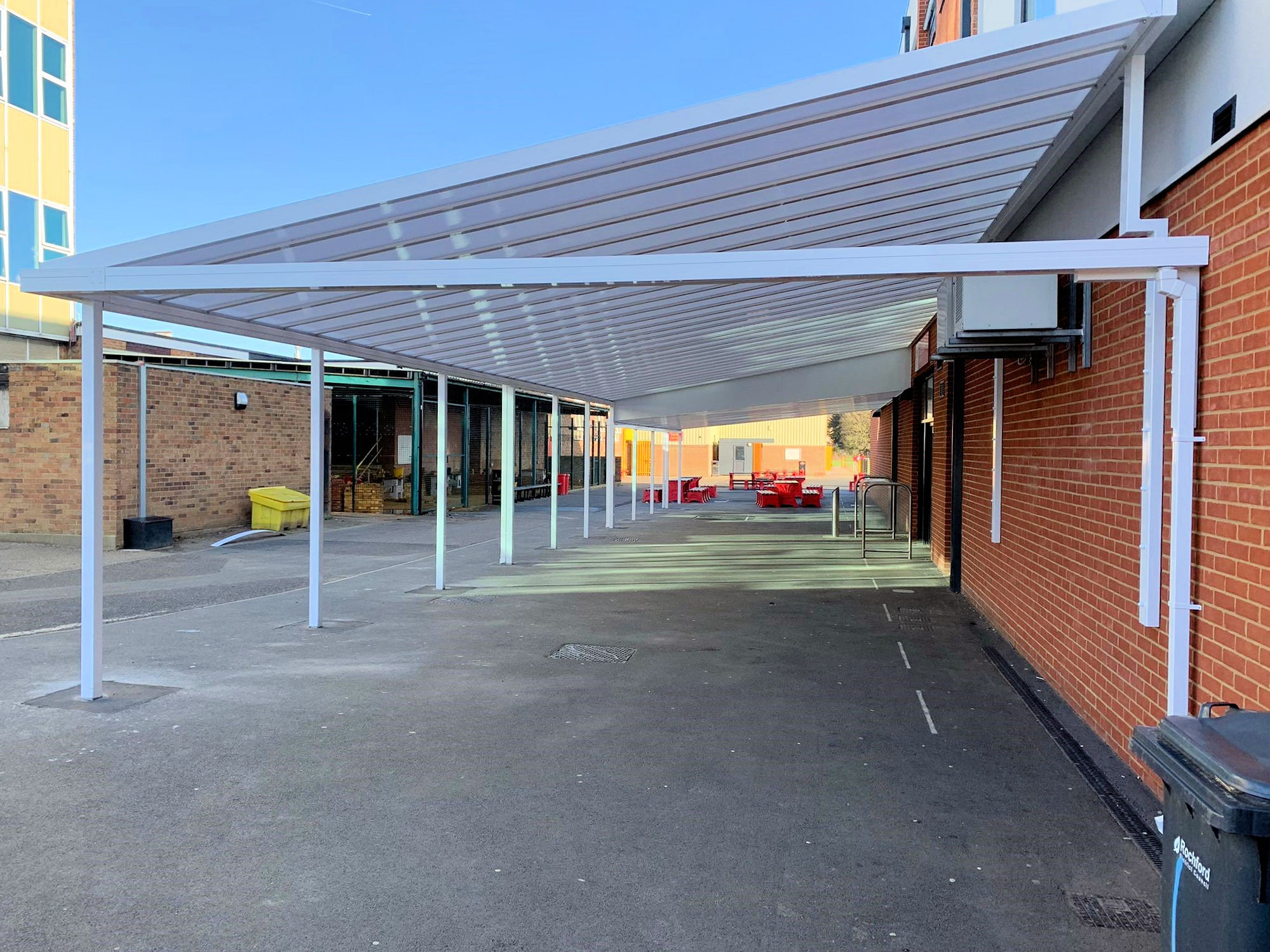 Warwick University, Entrance Canopy - Able Canopies Ltd