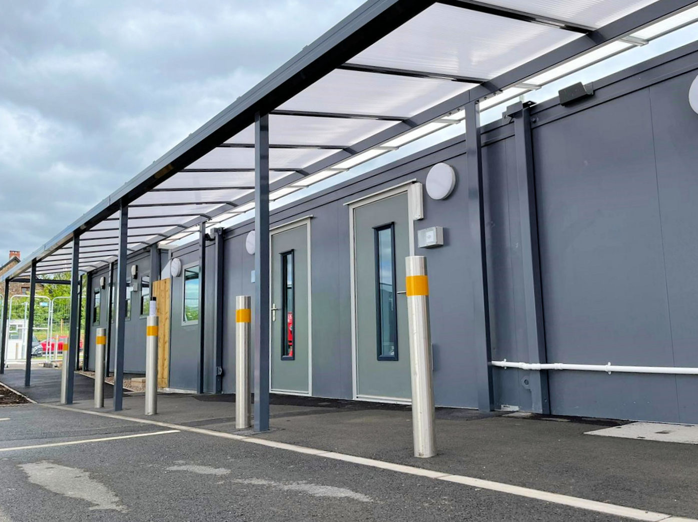 The Grange Hospital | School Canopy | Free Standing Canopy - Able ...