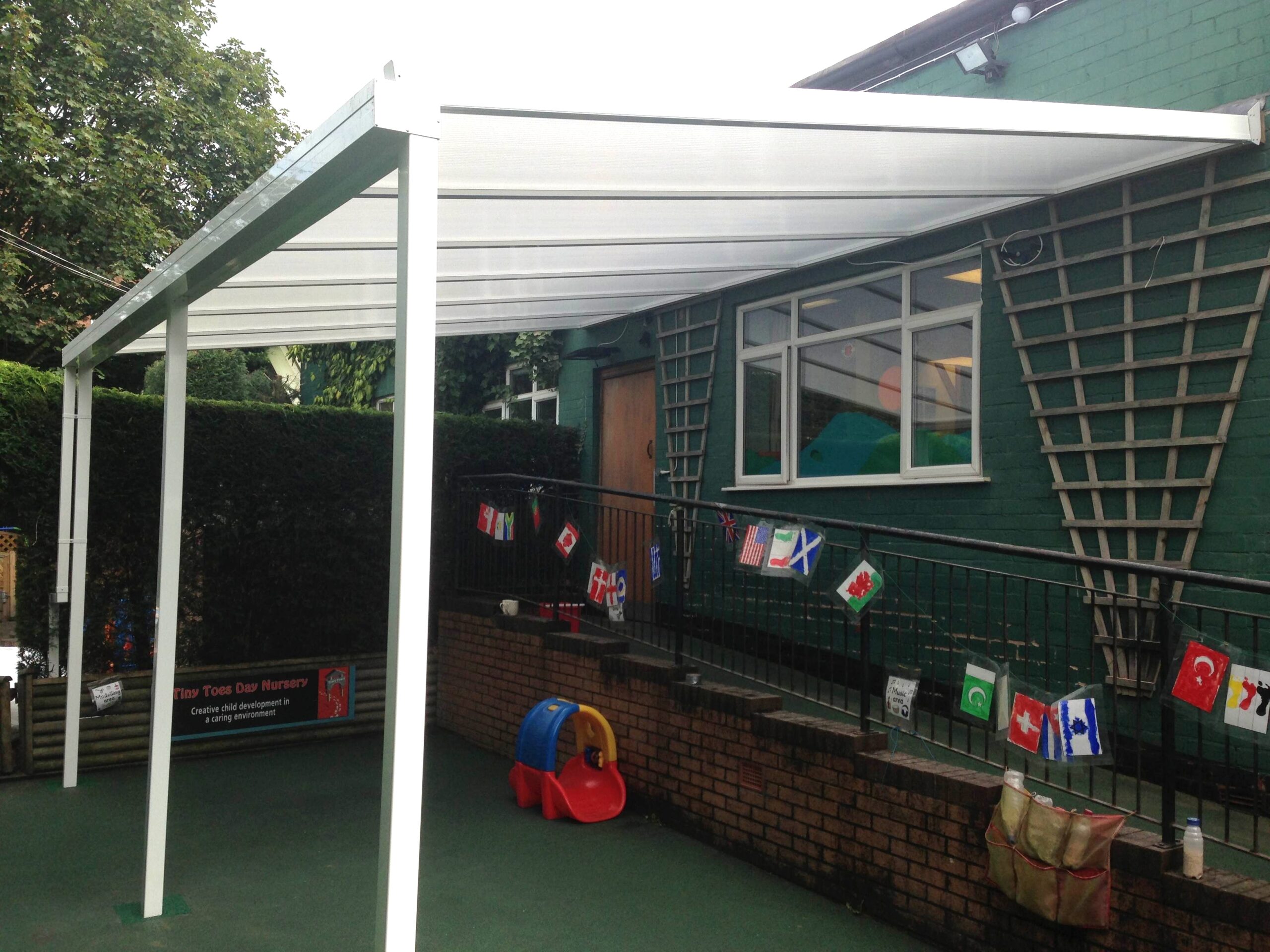 Tiny Toes Nursery, Cheadle - Wall Mounted Canopy - Able Canopies