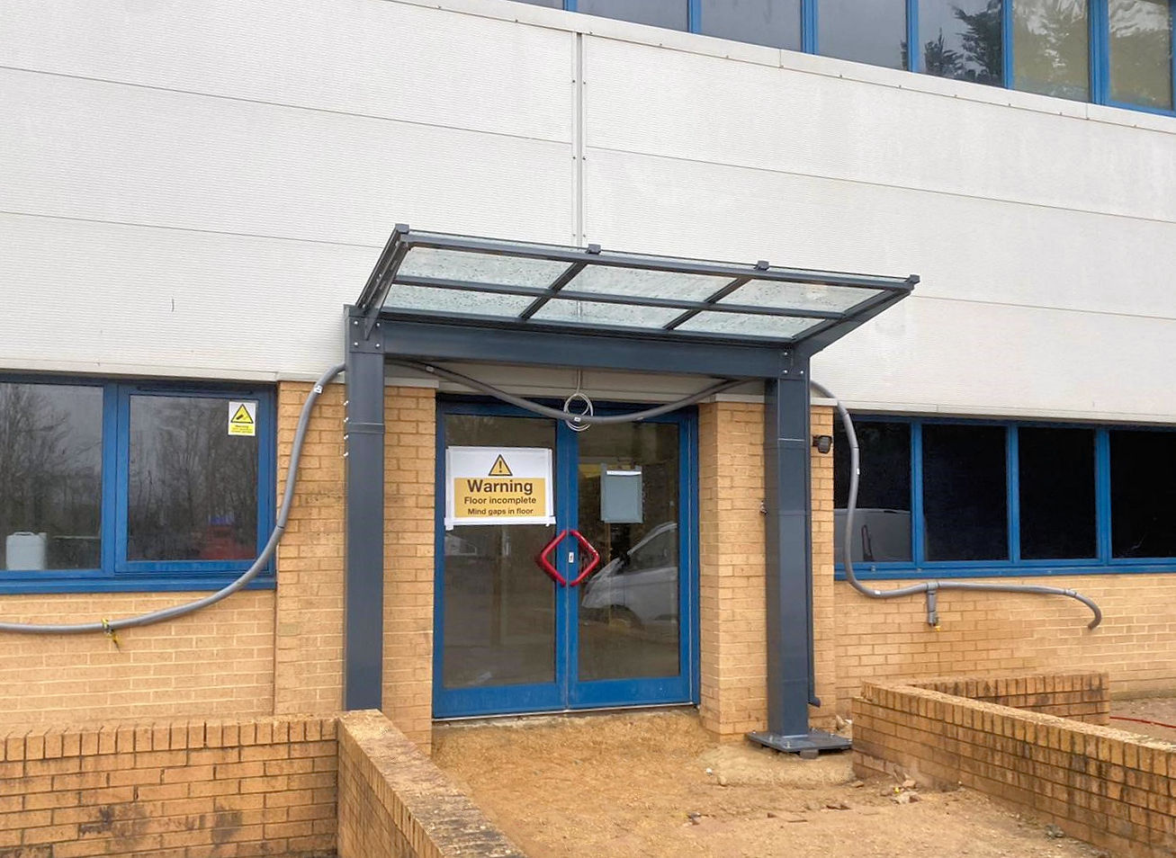 Victoria Road Retail Park | Canopy Installation | Entrance Canopy ...