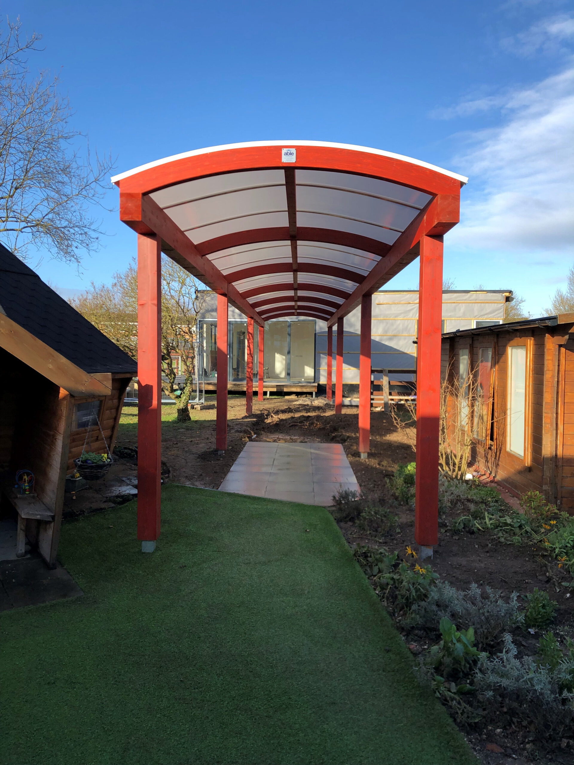 Weatherfield Academy, Timber Canopy - Able Canopies Ltd