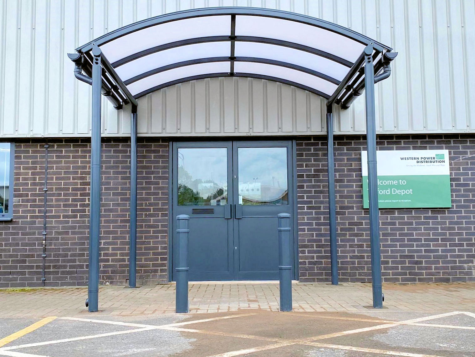 Western Power Distribution | Free Standing Canopy - Able Canopies Ltd