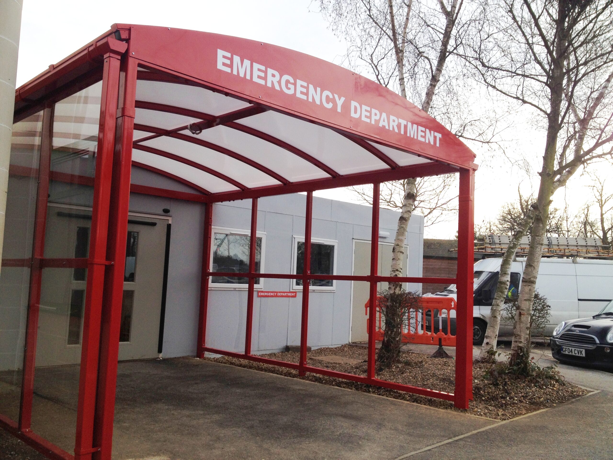 Wexham Hospital, Slough - Entrance Canopy - Able Canopies Ltd