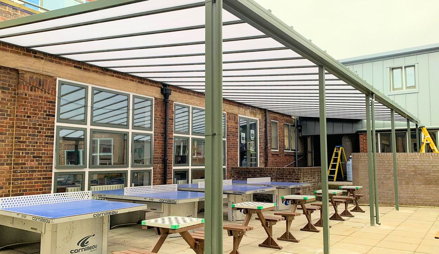 William Ellis School | School Canopies | Wall Mounted Canopies | Able ...