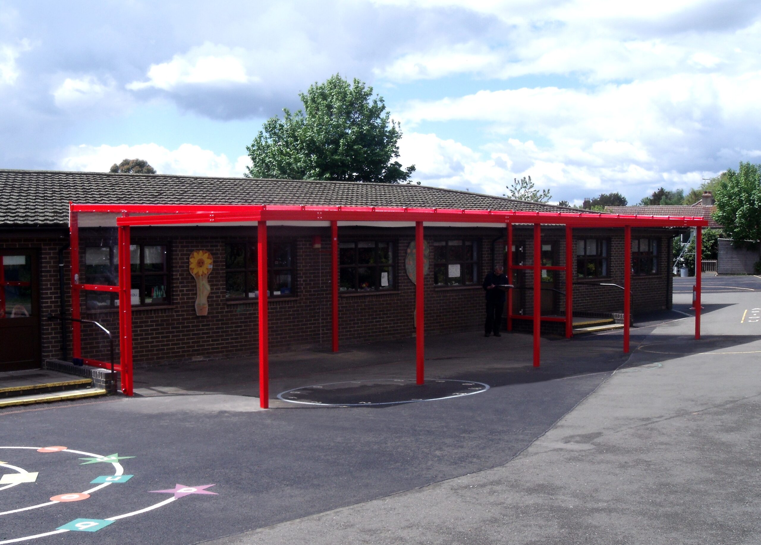 Wootton Primary School, Northampton - Wall Mounted Canopy - Able Canopies