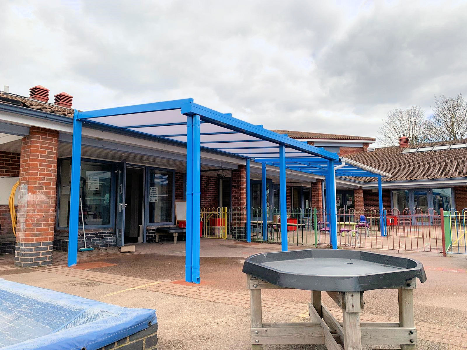 Worple Primary School | Wall Mounted Canopy | School Canopy - Able ...