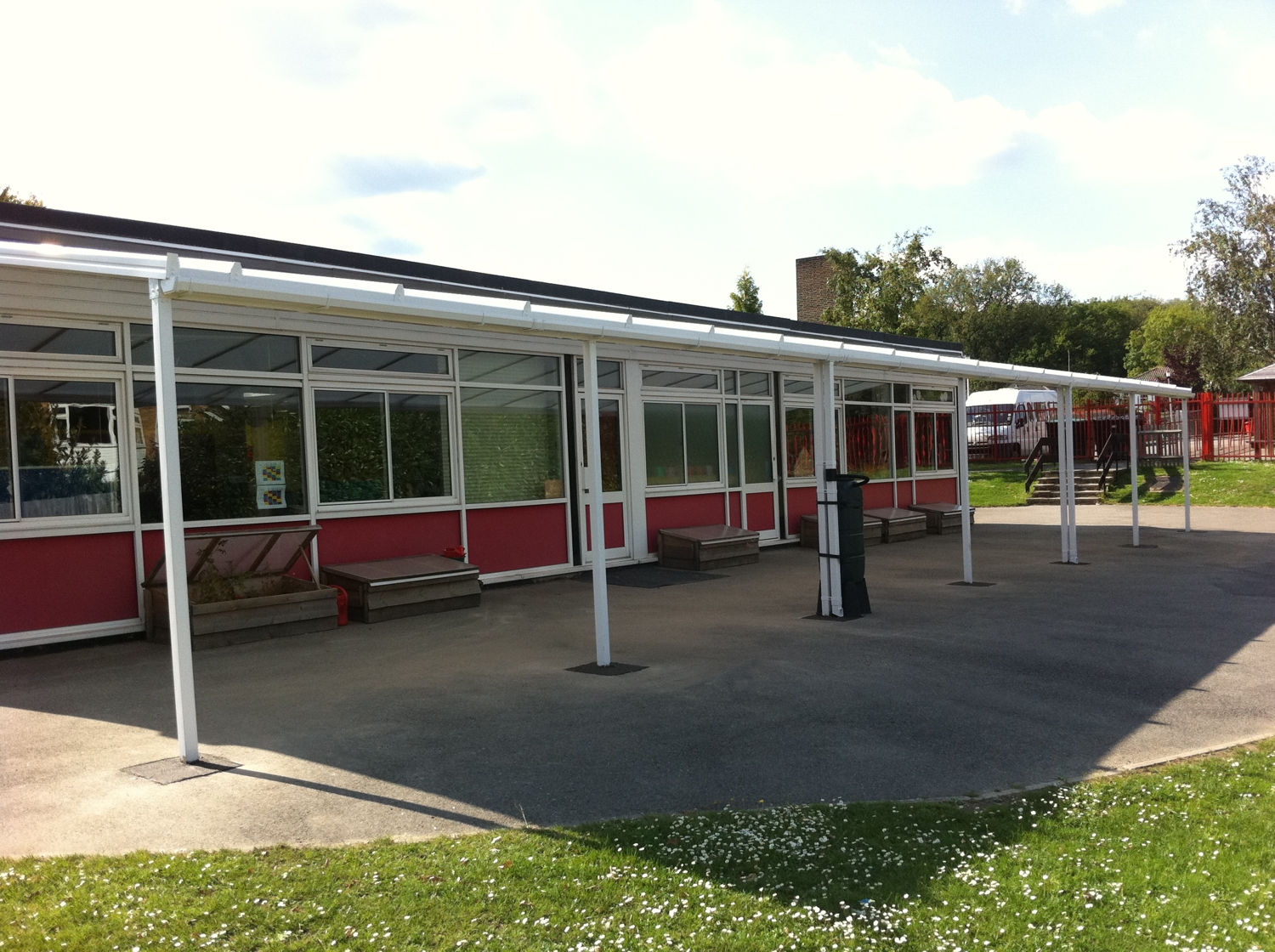 Wray Common Primary School, Reigate â€“ 3rd Wall Mounted Canopy - Able ...