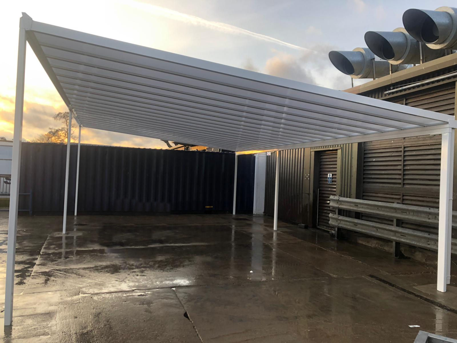 Yorkshire Premier Meats, Coniston Free Standing Canopy - Able Canopies Ltd