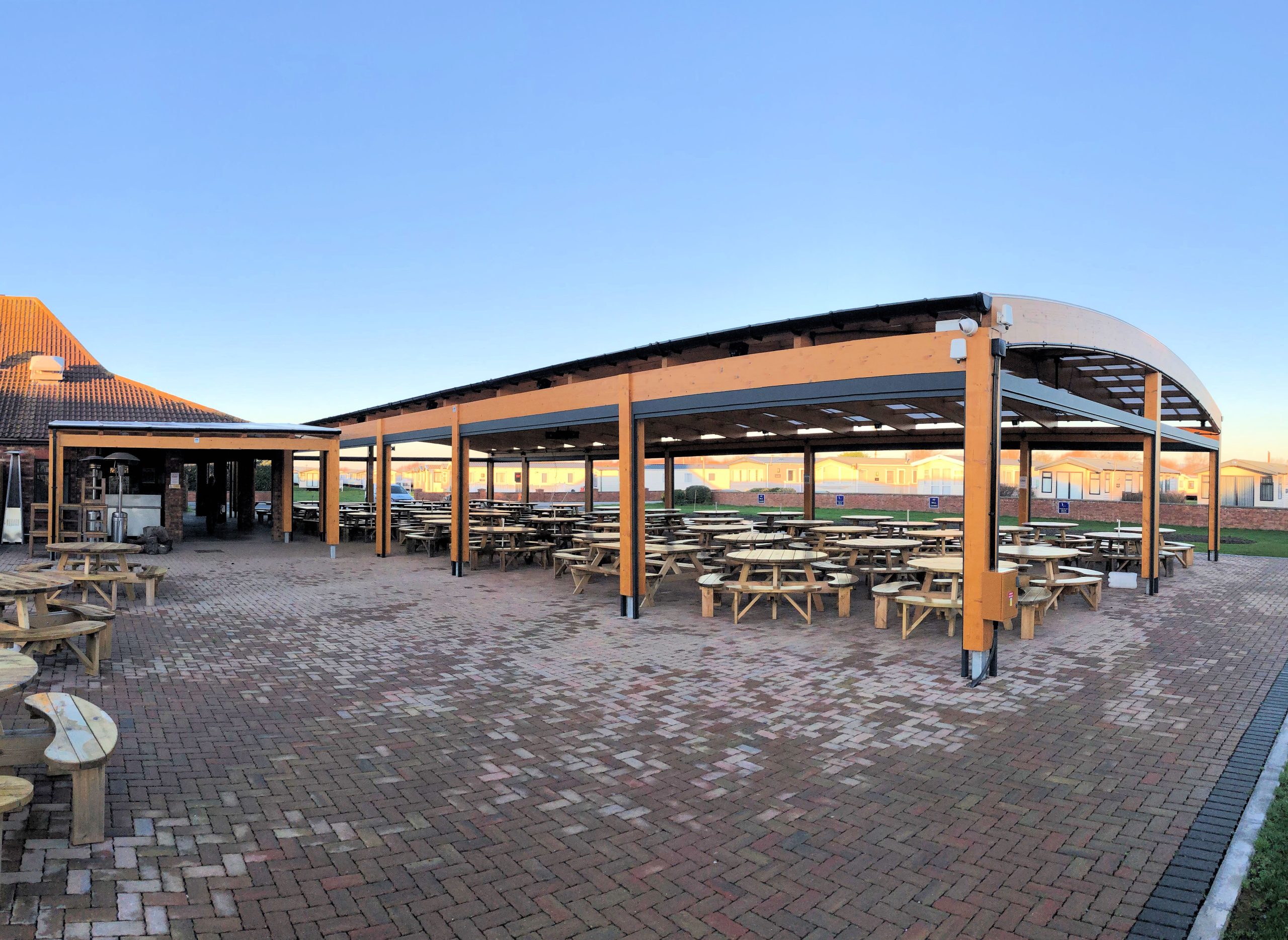 Outdoor Dining for Sports & Hospitality Facilities | Canopies | UK ...
