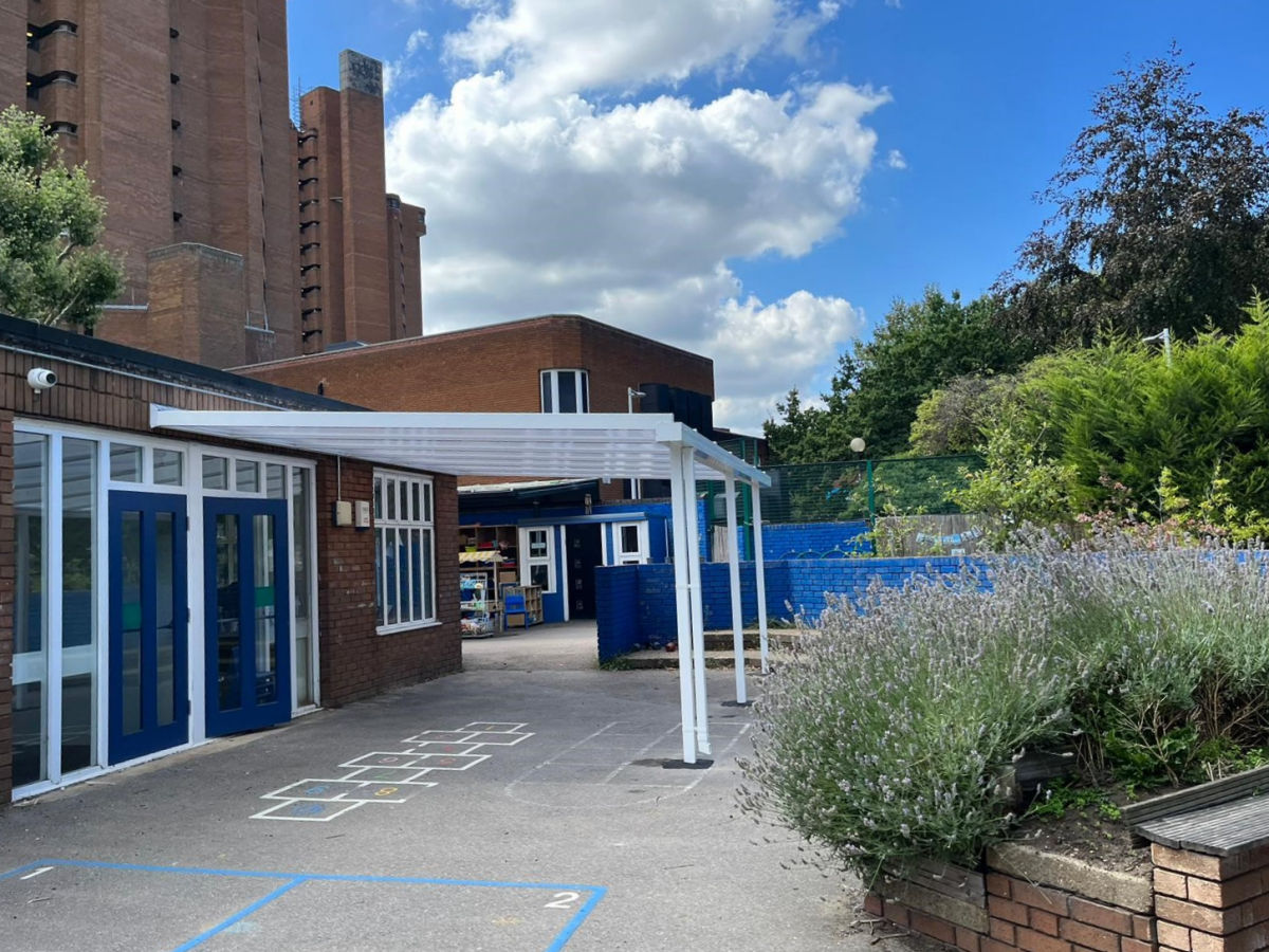 Ashburnham Community School, Chelsea - Wall Mounted Canopy
