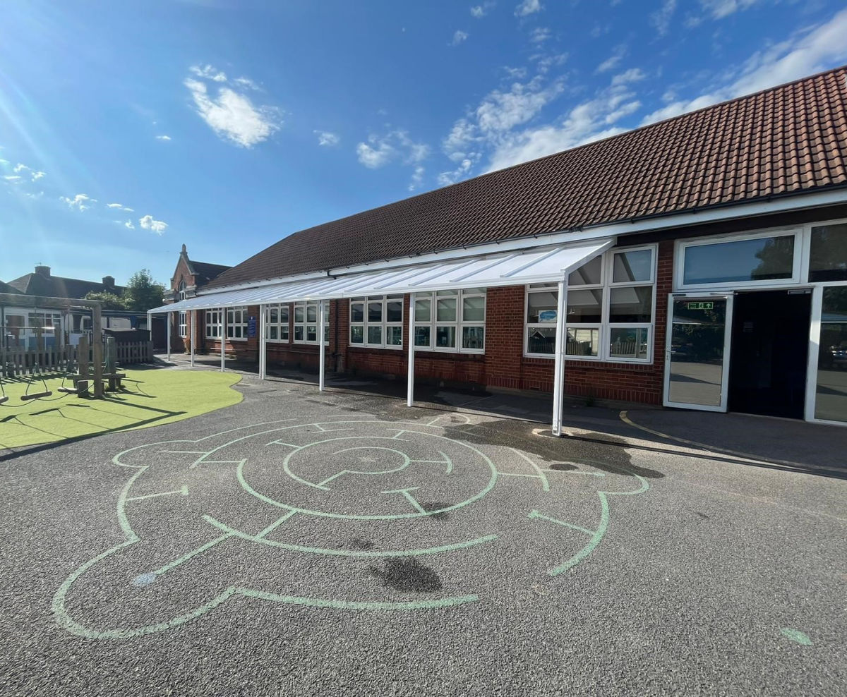 Godwin Primary School, Dagenham- Wall Mounted Canopy