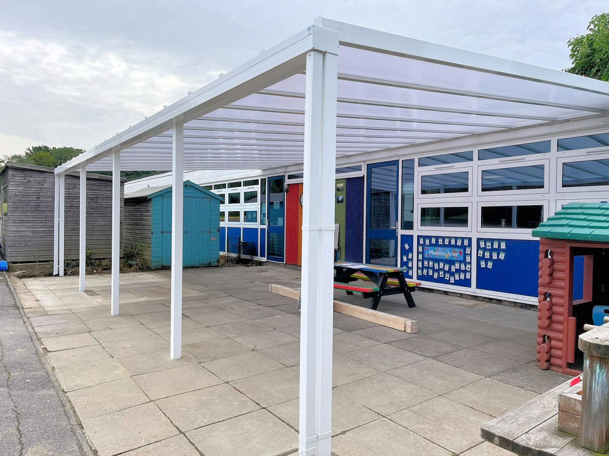 Long Ridings Primary School, Brentwood - Wall Mounted Canopy