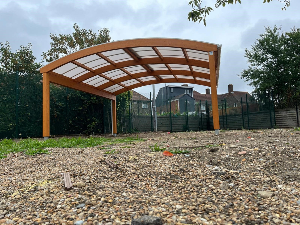 Mayesbrook Park School - Tarnhow Dome Timber Canopy | Able Canopies Ltd.