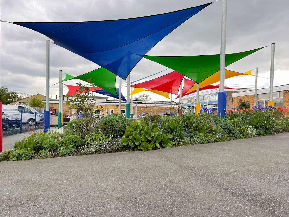 Engayne Primary School, Essex- Shade Sails - Able Canopies