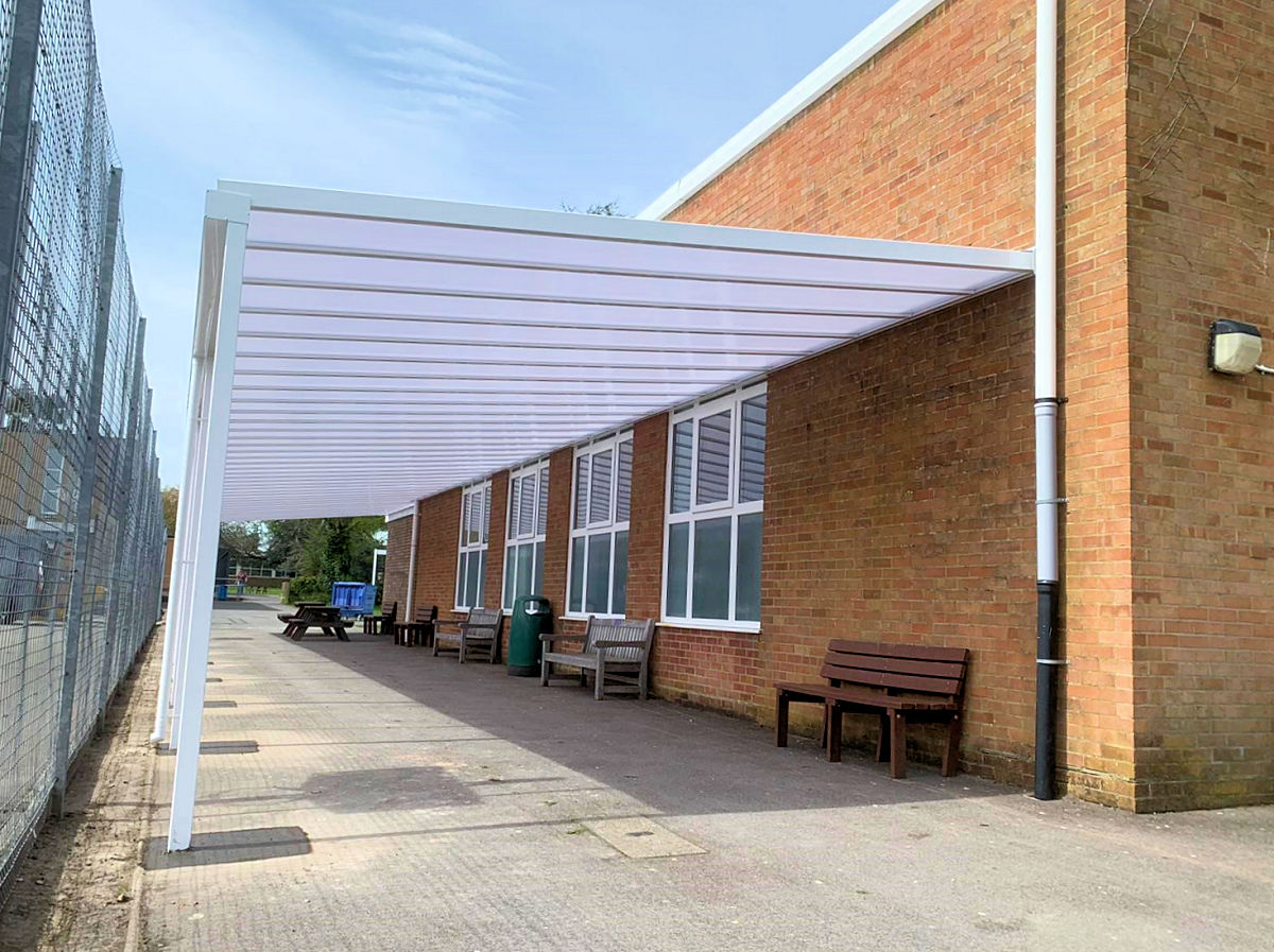 Kingdown School - Wall Mounted Canopy