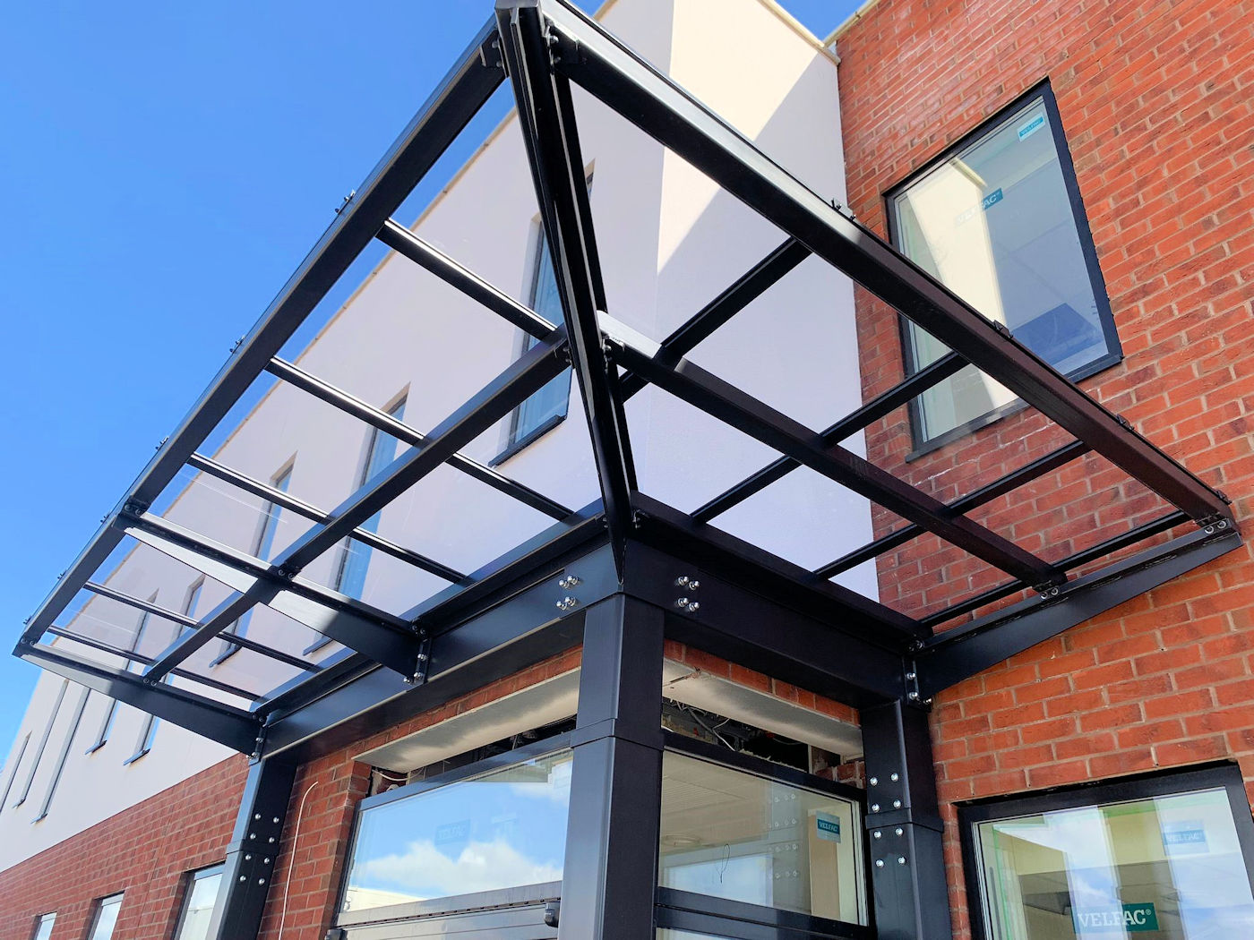 Hartshill Medical Centre, Entrance Canopy Case Study - Able Canopies