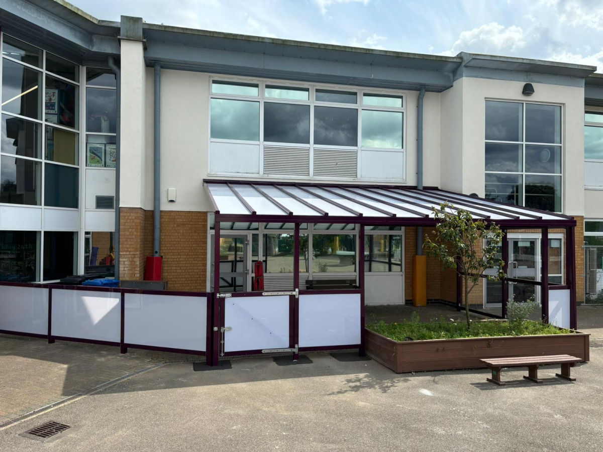 Mile Cross Primary School - Wall Mounted Canopy