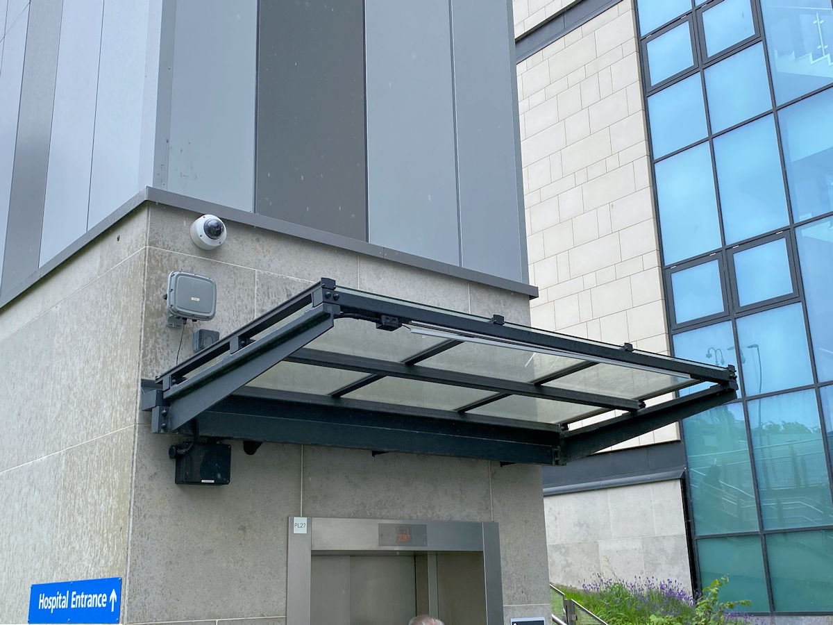 Royal Liverpool University Hospital, Entrance Canopy - Able Canopies Ltd