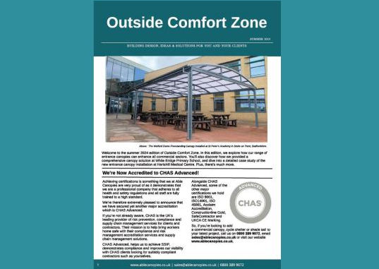 Architect Newsletter: Outside Comfort Zone (Summer 2024) - Able Canopies